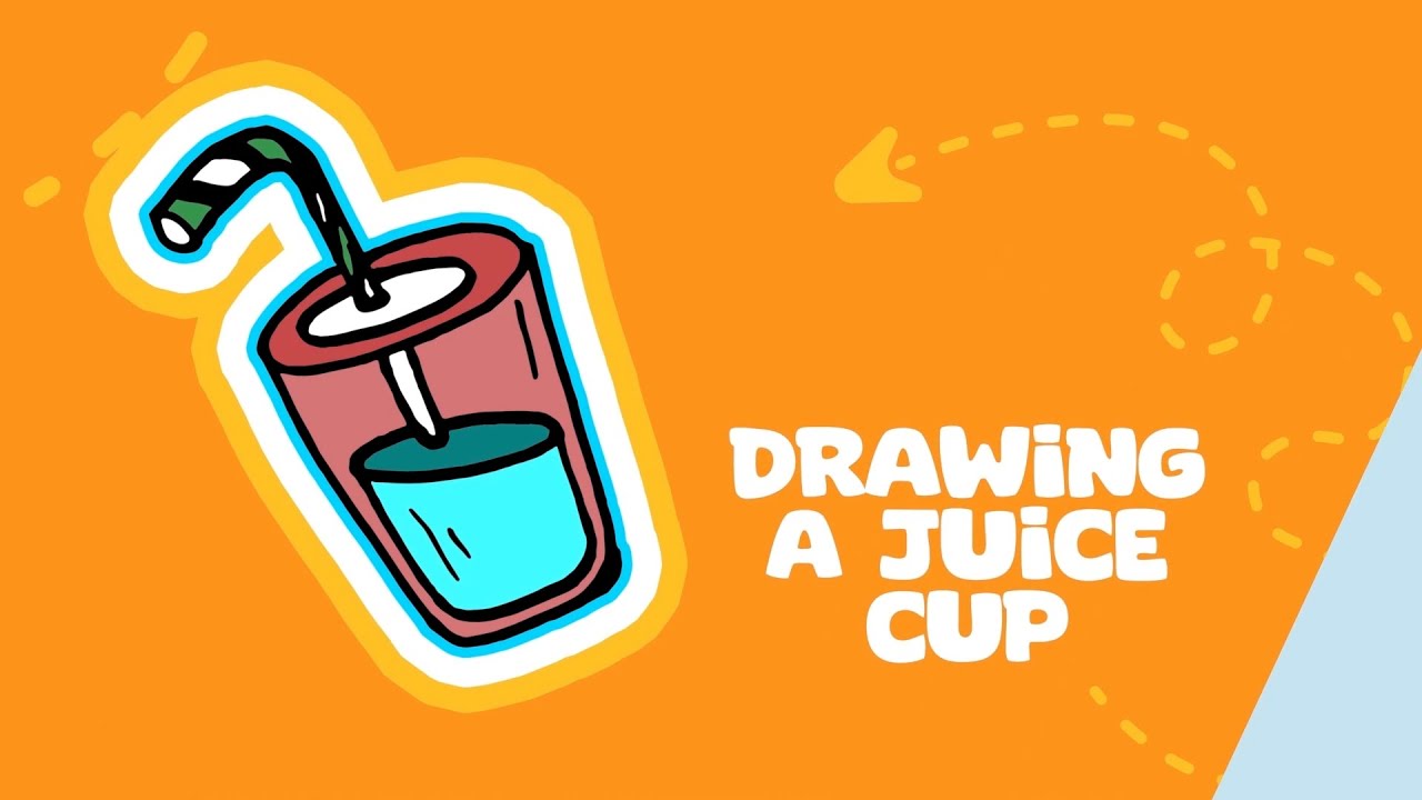 How To Draw A Cute Juice Cup Drink || Easy Step By Step Juice Drink ...