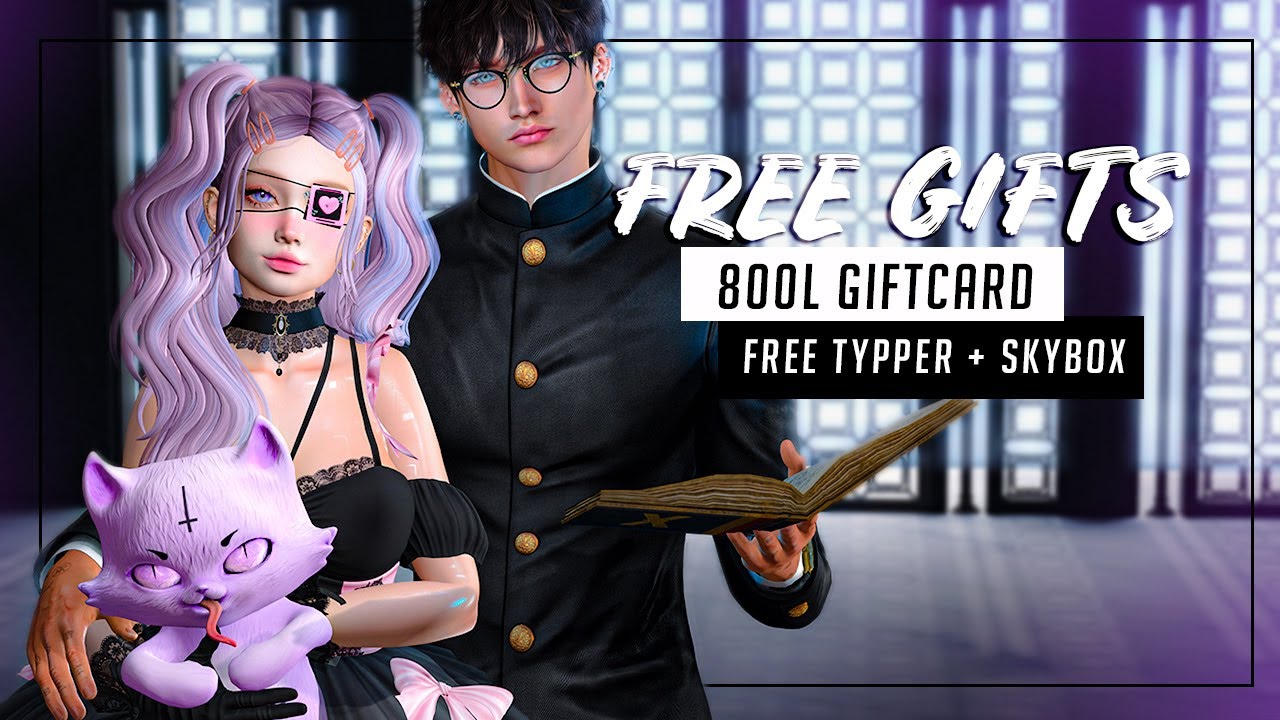Second Life FREE GIFTS 800L Giftcard | FREE Skybox + Typper Animation ...