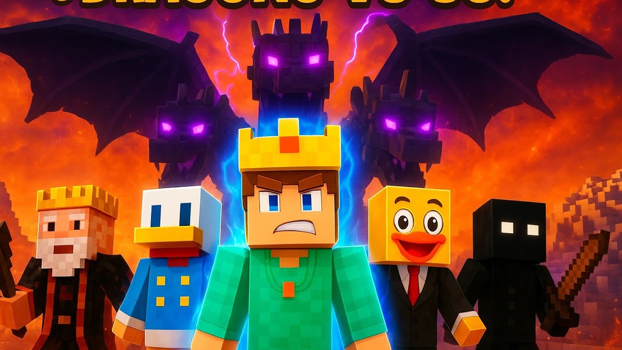 Minecraft final battle against 3 headed dragon 😈 - YouTube
