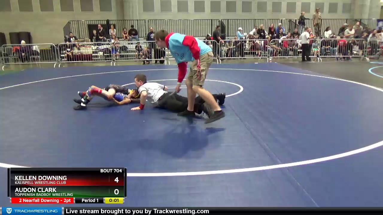 Intermediate 56 Kellen Downing Kalispell Wrestling Club Vs Audon Clark ...