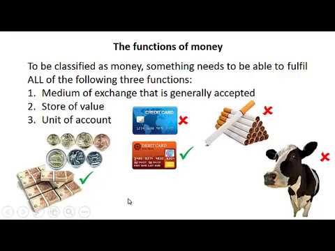 01 The functions of money and measuring money - YouTube