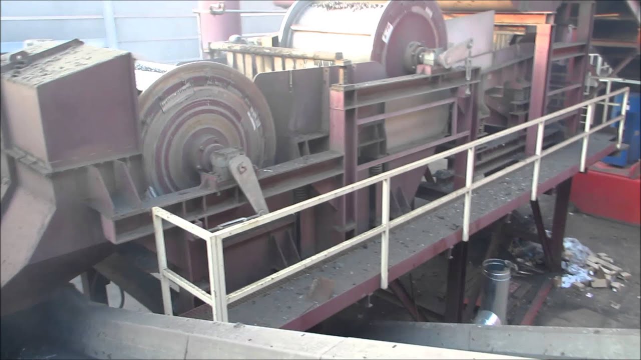 Scrap Metal Densifier - Vertical Shredder - YouTube