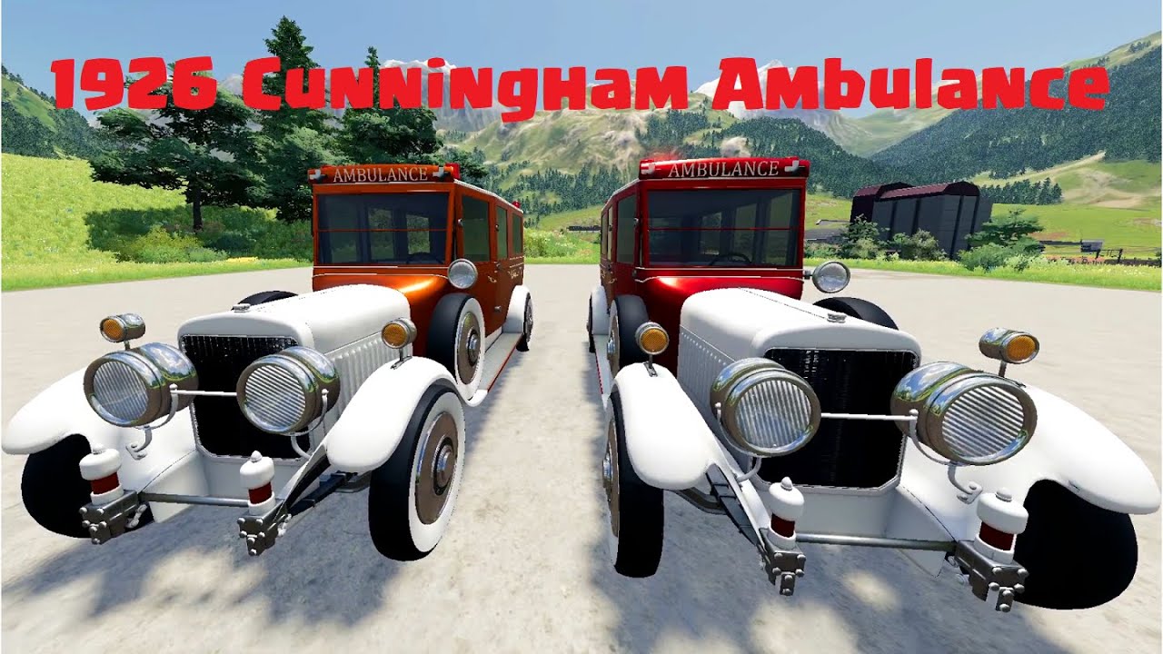 Transporting Car 1926 Cunningham Ambulance - Farming Simulator - YouTube