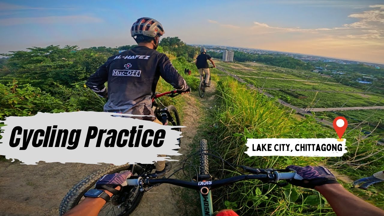 Cycling Practice in Lake city, chittagong bangladesh - YouTube