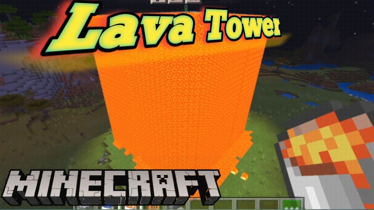 Lava Casting | How to Make a Tower with Lava #Minecraft - YouTube