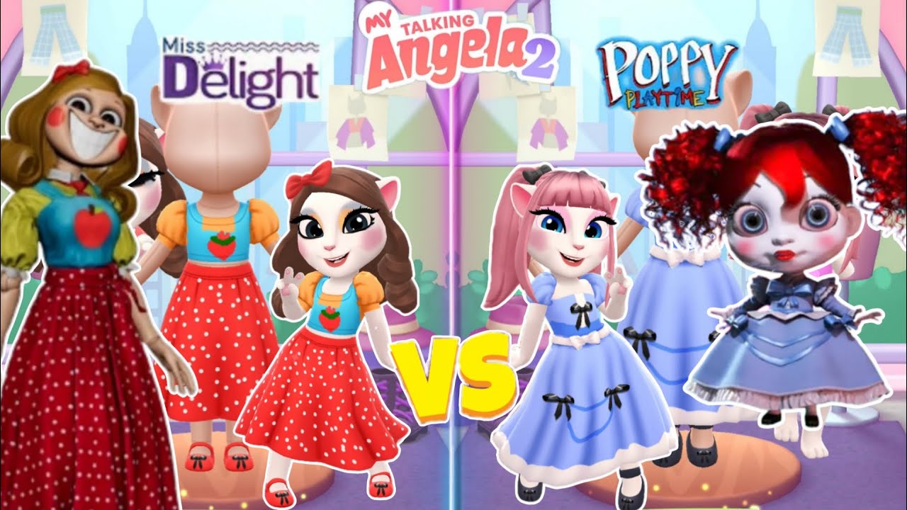 My Talking Angela'm 2😻 || Miss Delight vS Poppy | Poppy Playtime || New ...