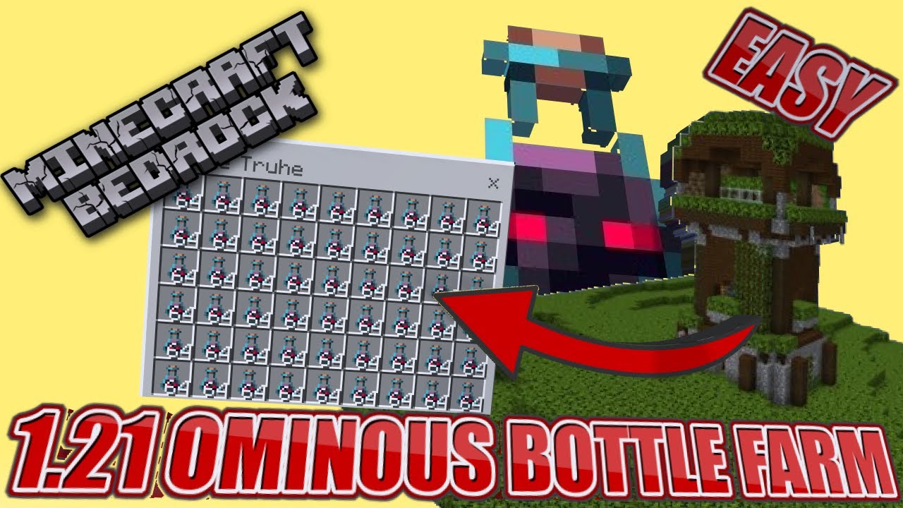 MINECRAFT BEDROCK 1.21 OMINOUS BOTTLE/BAD OMEN FARM TUTORIAL ...