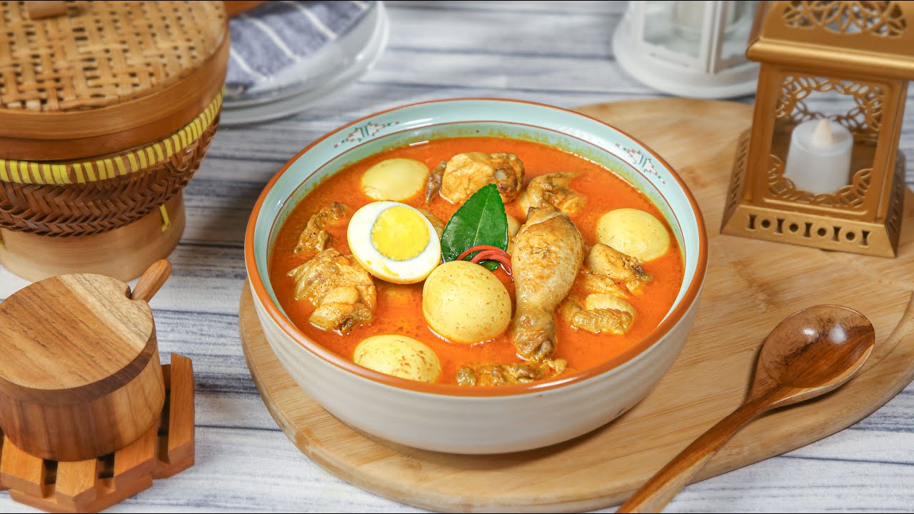 Ayam Dan Telur Kare Jawa Simple - Memiliki Aroma Kuah yang Sedap - YouTube