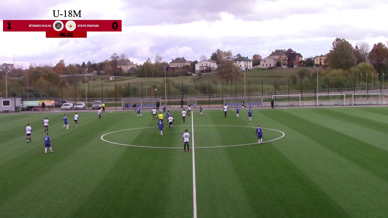 Rēzeknes FA/BJSS - RFK/FK Spartaks 1. puslaiks (u-18) - YouTube