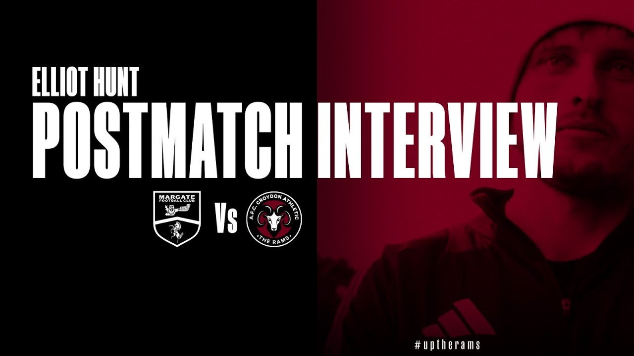 POST-MATCH INTERVIEW 12.10.24 | With Elliot Hunt | AWAY Vs. Margate | 2 ...