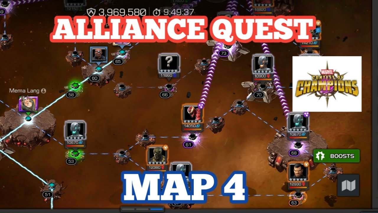MCOC ALLIANCE QUEST MAP 4 DAY 1 - YouTube