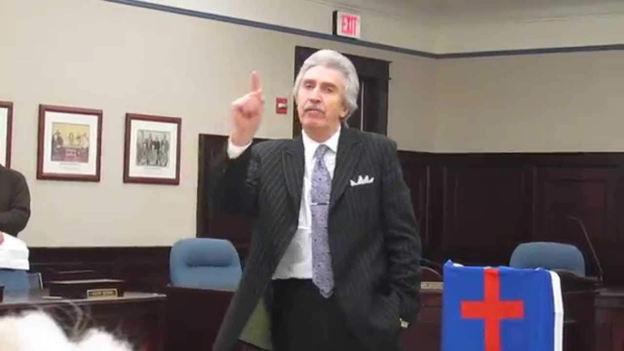 Pastor Gordon Young speaking at Christian Flag Raising - YouTube