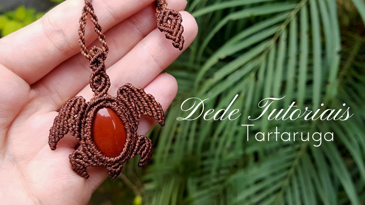Dede Tutoriais | Como fazer Tartaruga em macrame #113 - YouTube