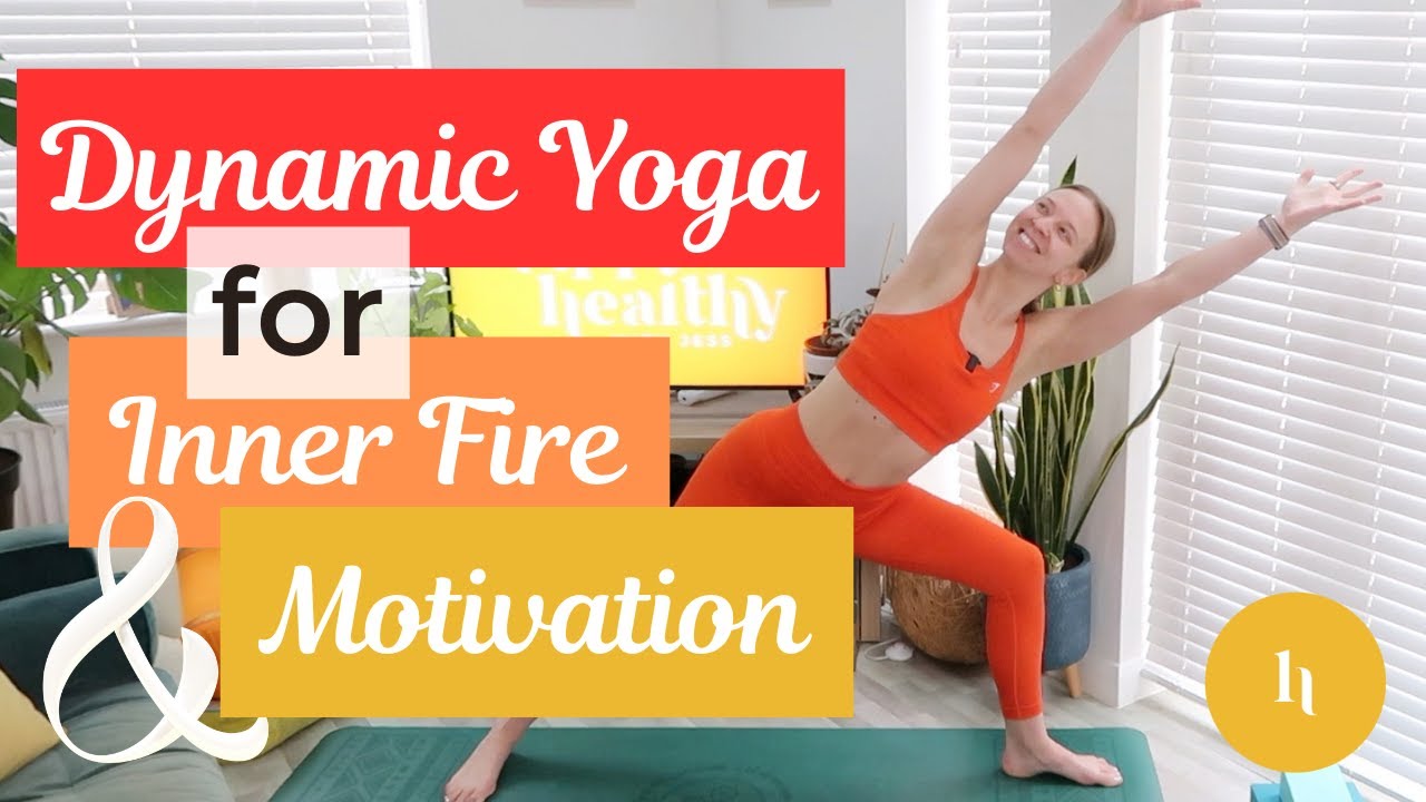 Dynamic Fiery Yoga Flow for Energy & Motivation | Short, Energetic Yoga ...
