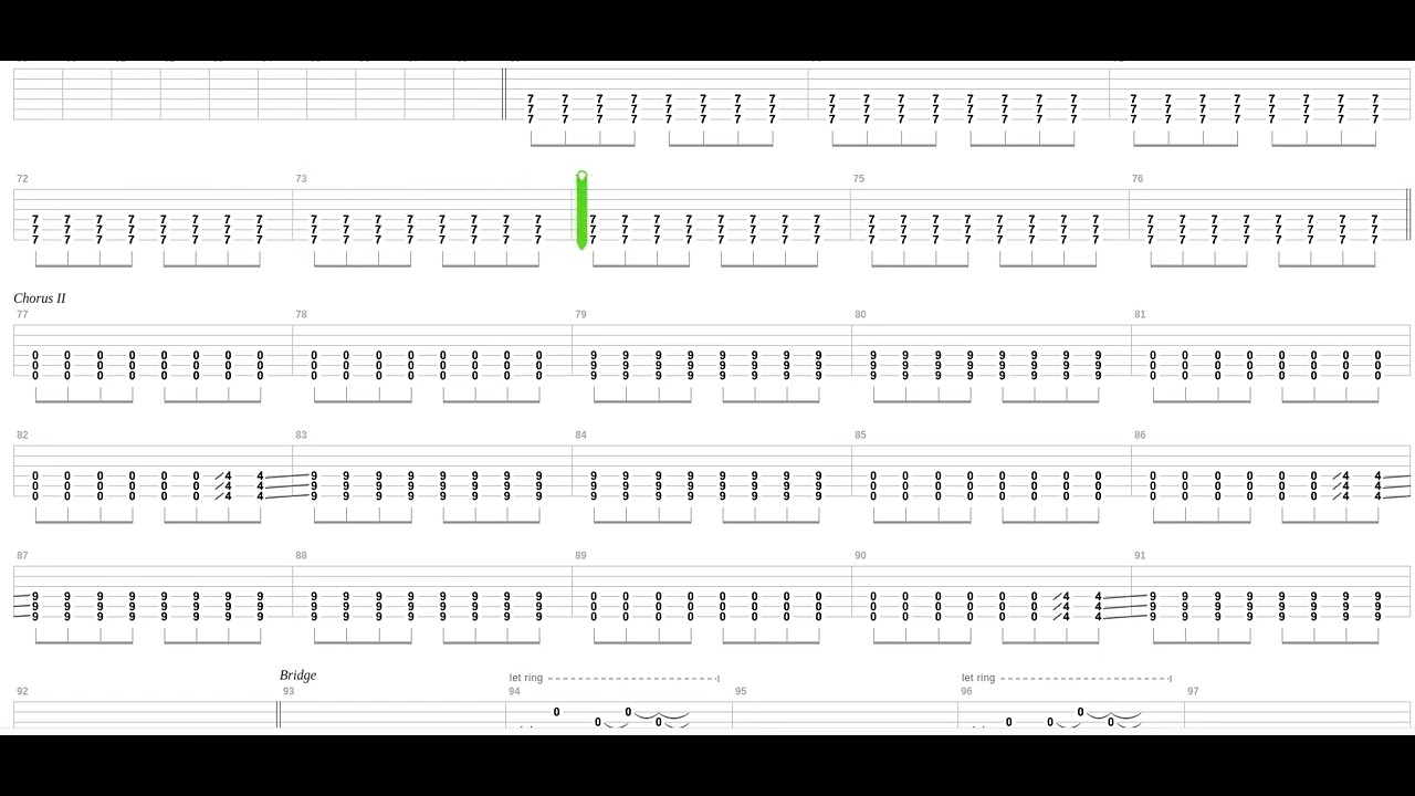 Cherry Waves Tab by Deftones + Guitar only + Guitar tab - YouTube