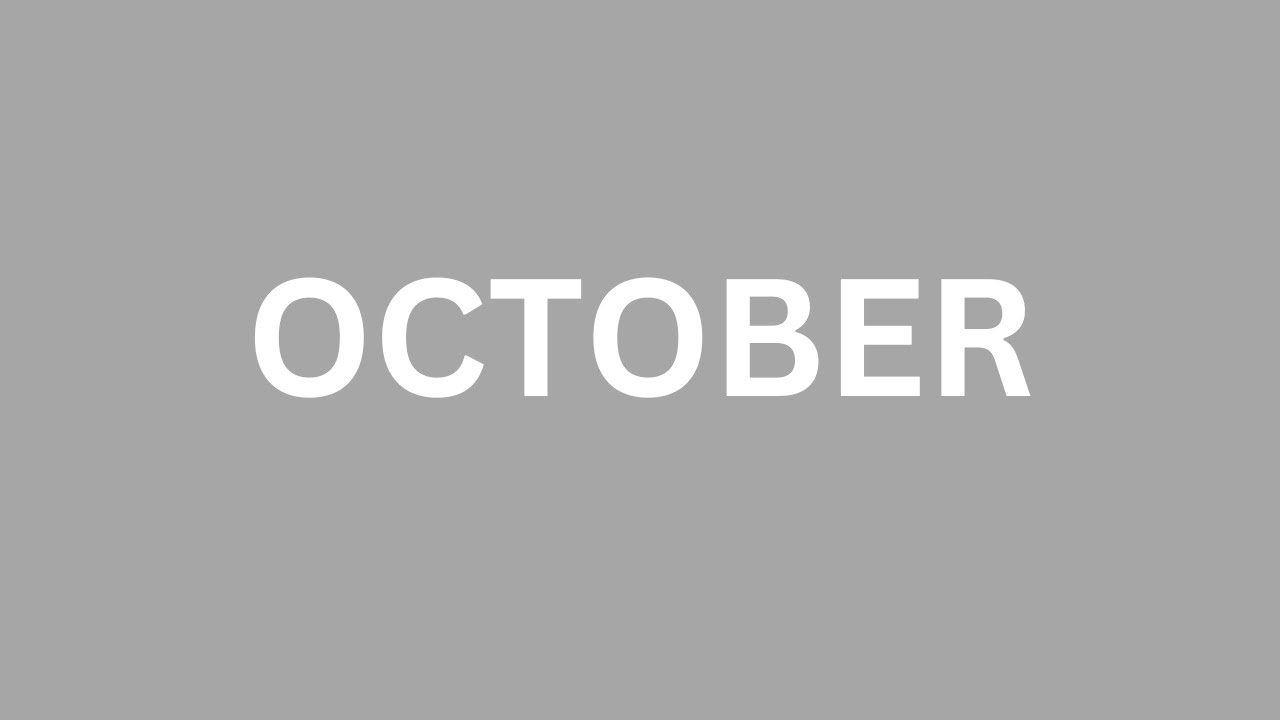 How To Pronounce OCTOBER - Pronunciation Academy - YouTube