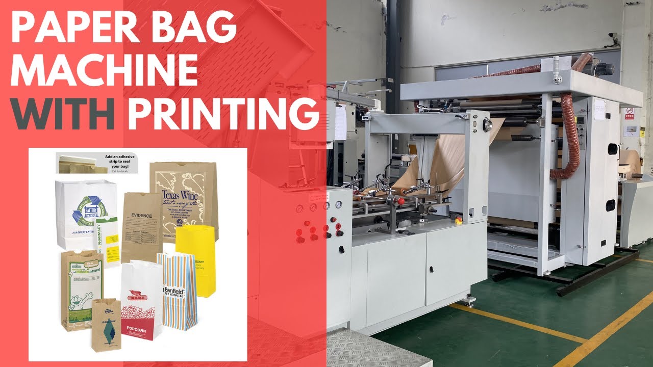 Paper Bag Making Machine With Printing Inline - Paper Bag Making ...