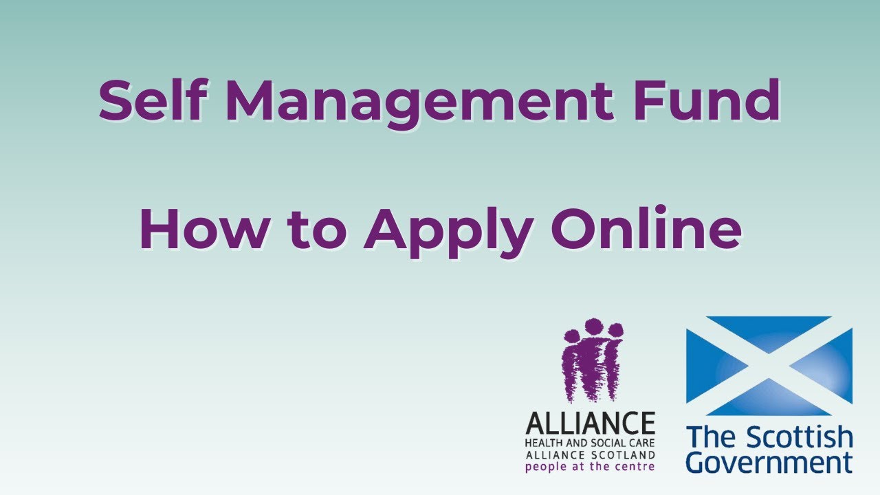 Self Management Fund: How to Apply Online - YouTube