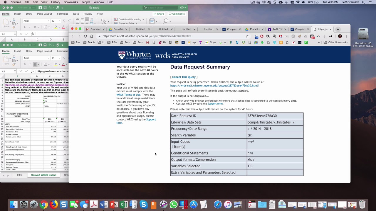 how to download wrds data, and import into eVal using datamaker - YouTube