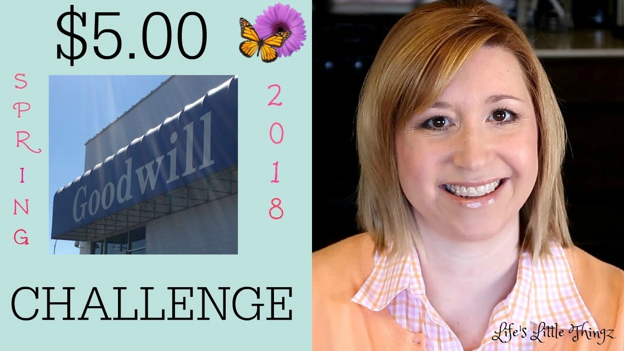 $5 GOODWILL CHALLENGE || Spring 2018 - YouTube