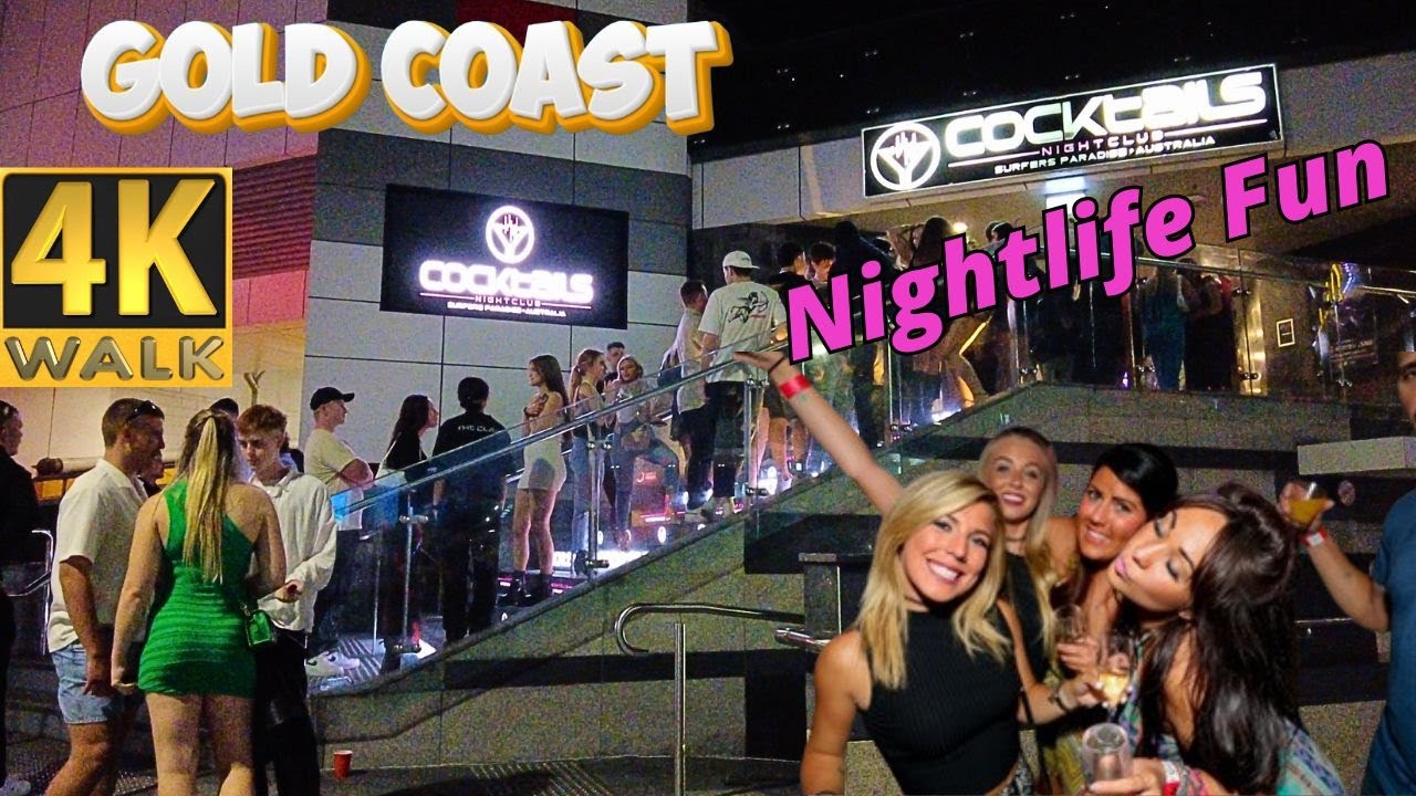Nightlife Party - Gold Coast Australia 🇦🇺 4k Walk Surfers Paradise ...