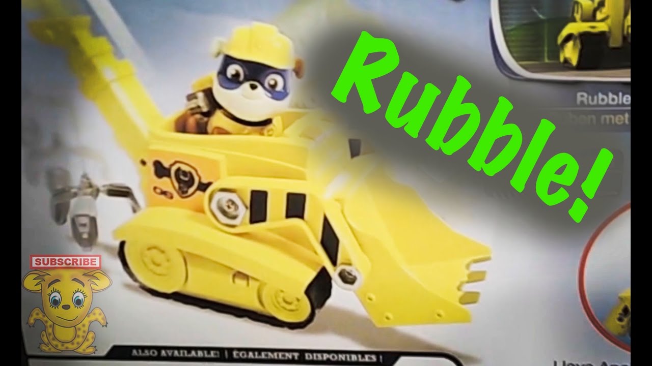 PAW PATROL+ RUBBLE'S CRANE COME TO THE RESCUE!!! - YouTube