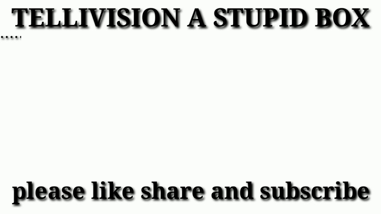 Write a paragraph onTelevision a stupid box //television an idiot box ...