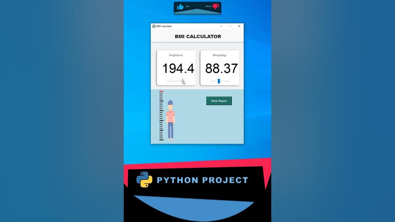 BMI calculator using python | Gui Tkinter Project😍😍 - YouTube