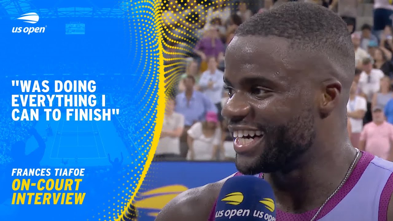 Frances Tiafoe On-Court Interview | 2024 US Open Round 1 - YouTube
