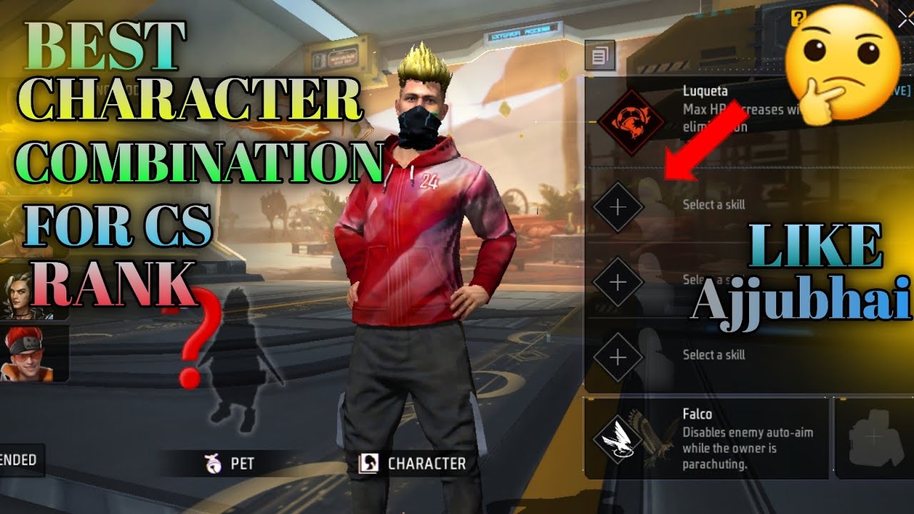 CS Rank Character Combination 2024 | Best Character Combination For CS ...