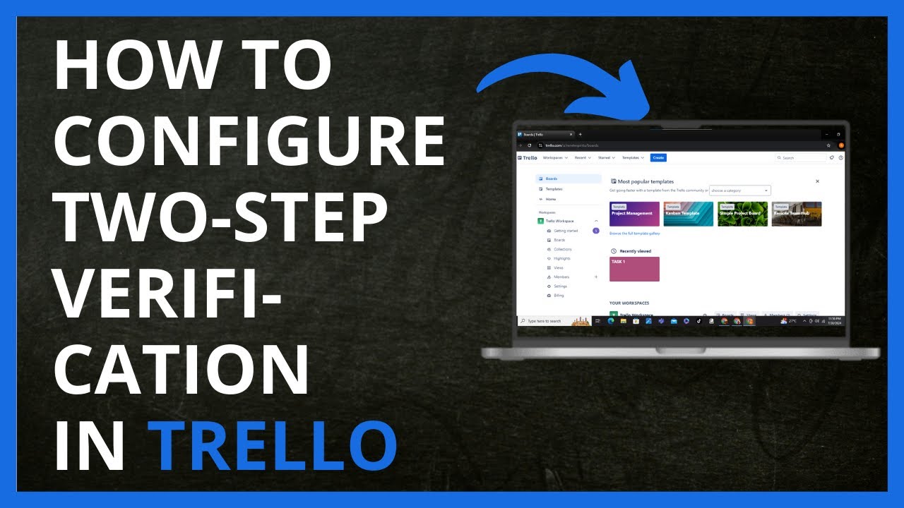 How To Configure Two Step Verification in Trello in 2024 - YouTube