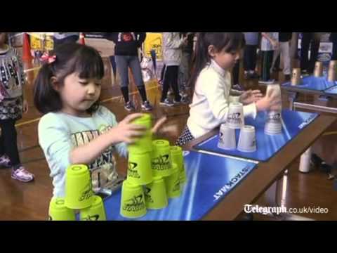 Ready, steady... stack for Japan Cup Stacking Competition - YouTube