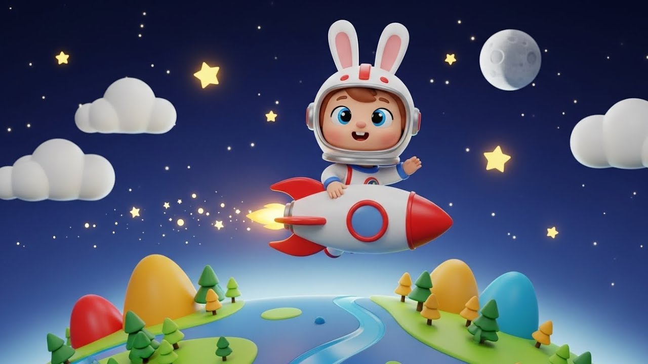 Bunny Rocket Trip | Fun Counting & Space Adventure Song for Kids ...