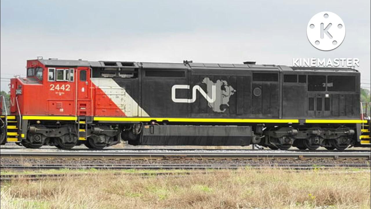 CN C40-8M 2442 Horn SFX - YouTube