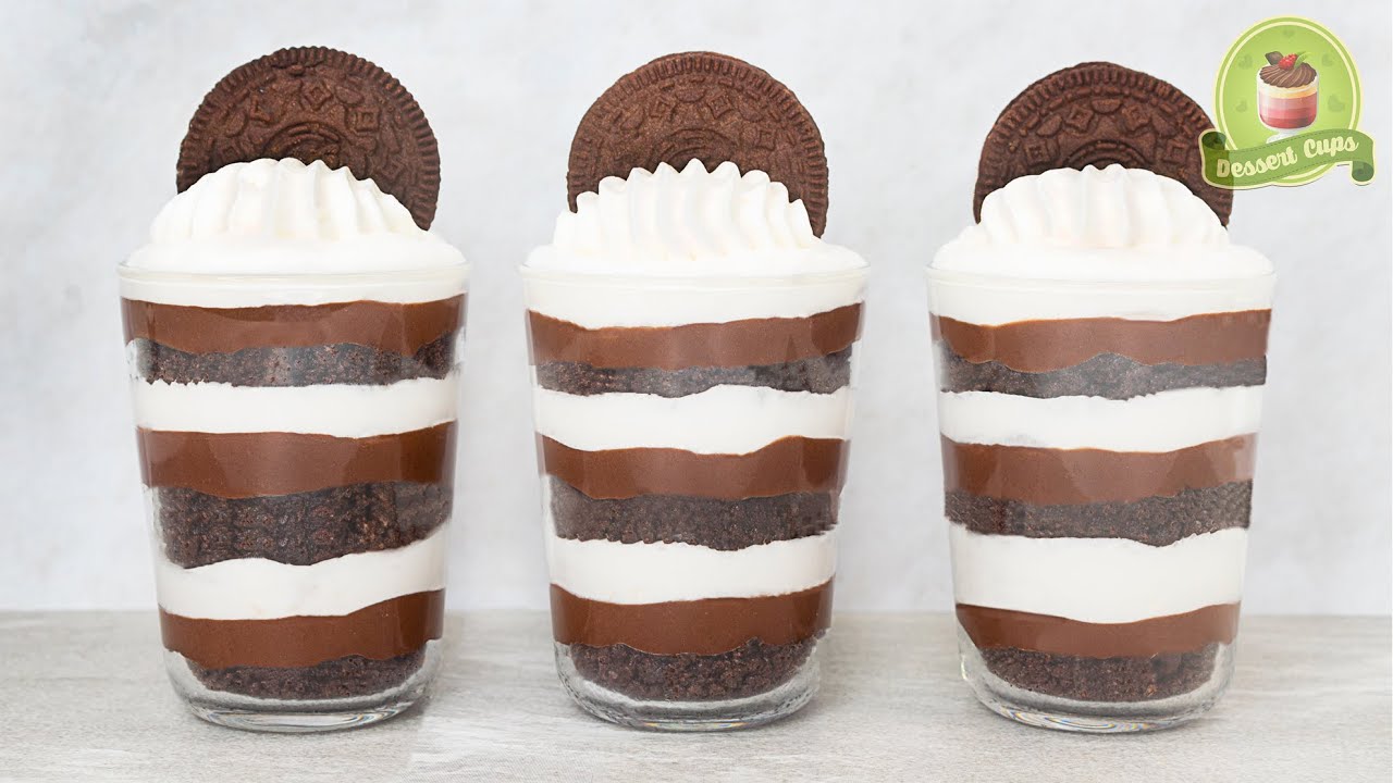 OREO Dirt Cups 🍫 OREO Pudding Cups / how to make oreo dessert cups ...