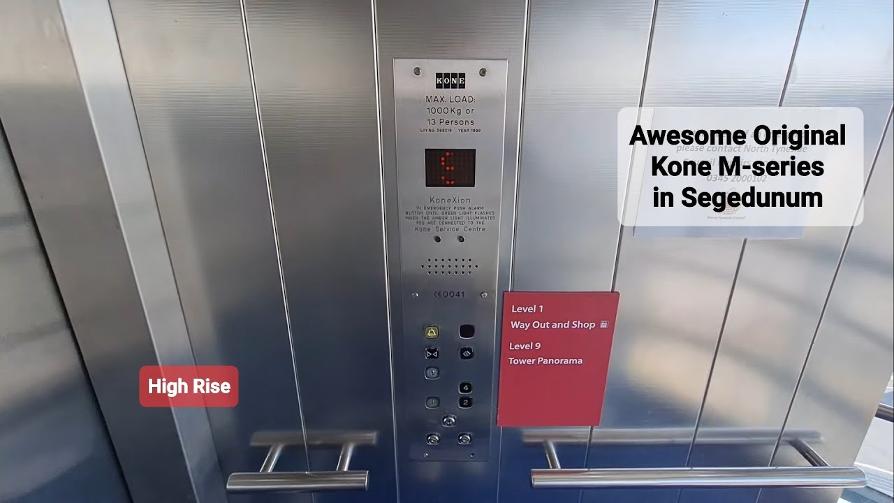 Awesome Original Kone M-series in Segedunum Wallsend - YouTube