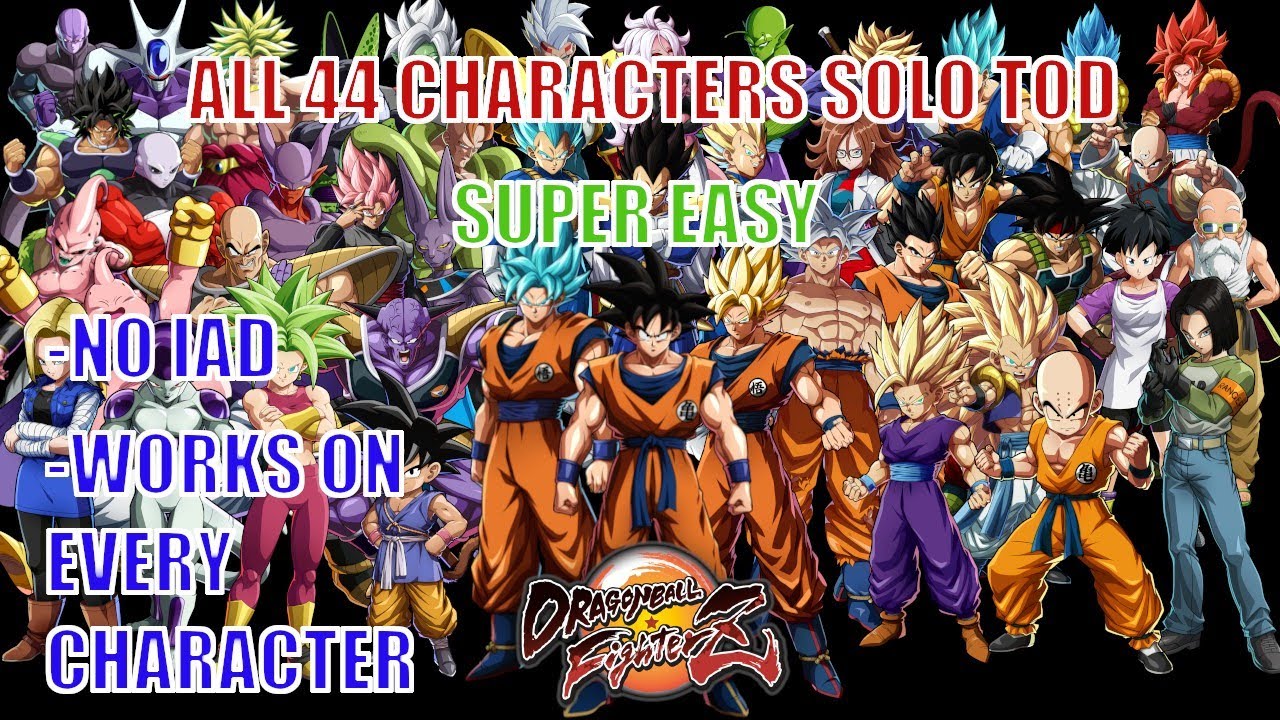 DBFZ - All 44 characters very easy solo TOD video - YouTube
