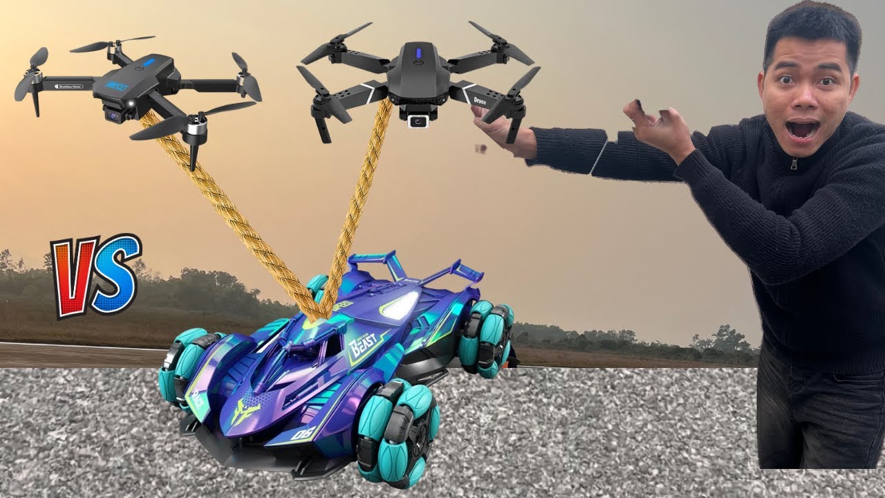 Drones Lift a Car into the Air! | Mind-Blowing Challenge - YouTube