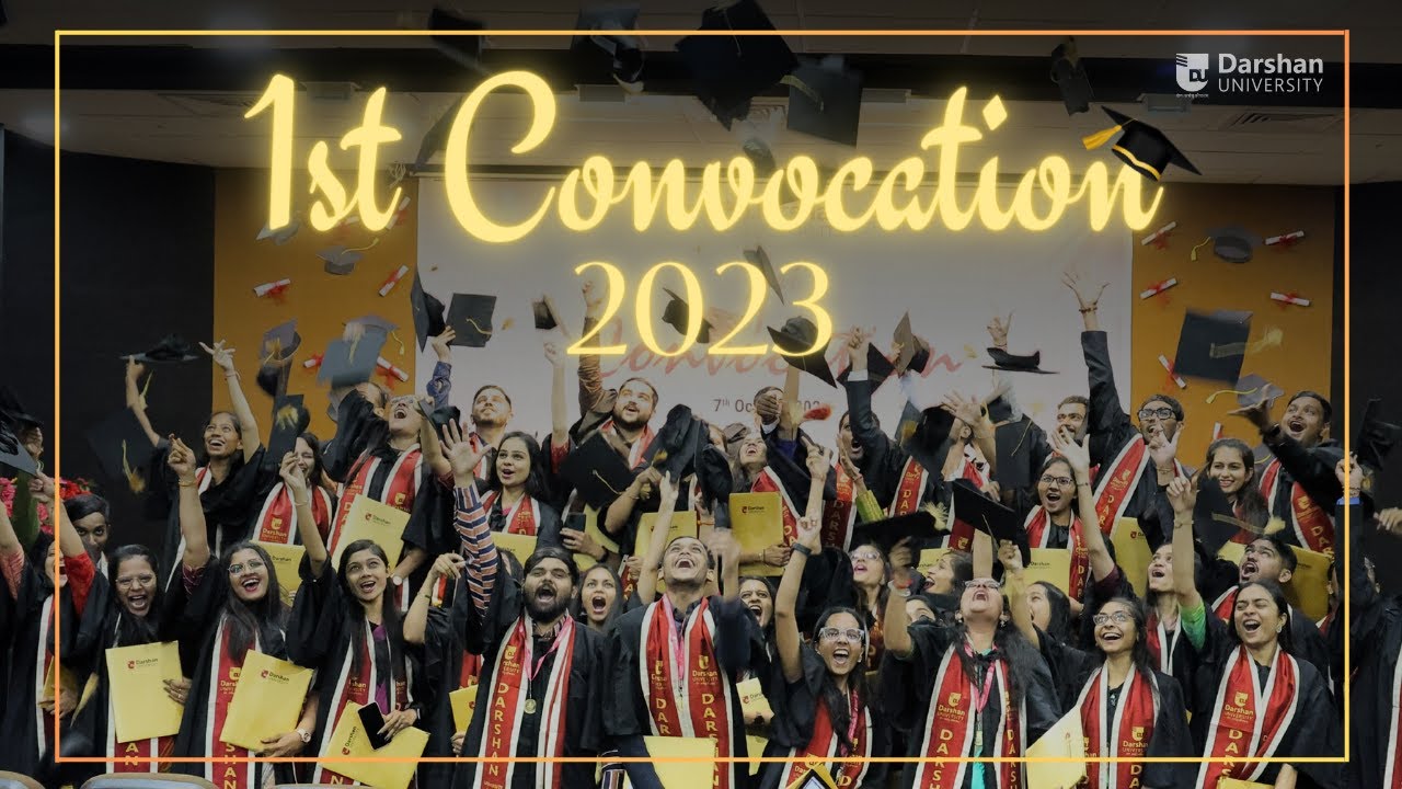 Darshan University - 1st Convocation - Batch 2021-23 - YouTube