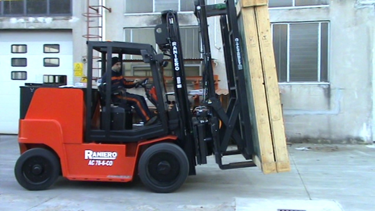 Italcarelli Glass Handling Device for Forklift Trucks ABV 50 - YouTube