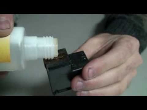 Instructions on how to clean Hp cartridges - YouTube
