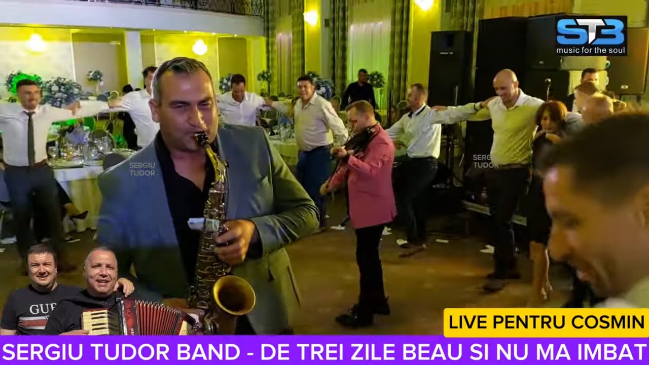 DE TREI ZILE BEAU SI NU MA IMBAT - SERGIU TUDOR BAND LIVE PENTRU COSMIN ...