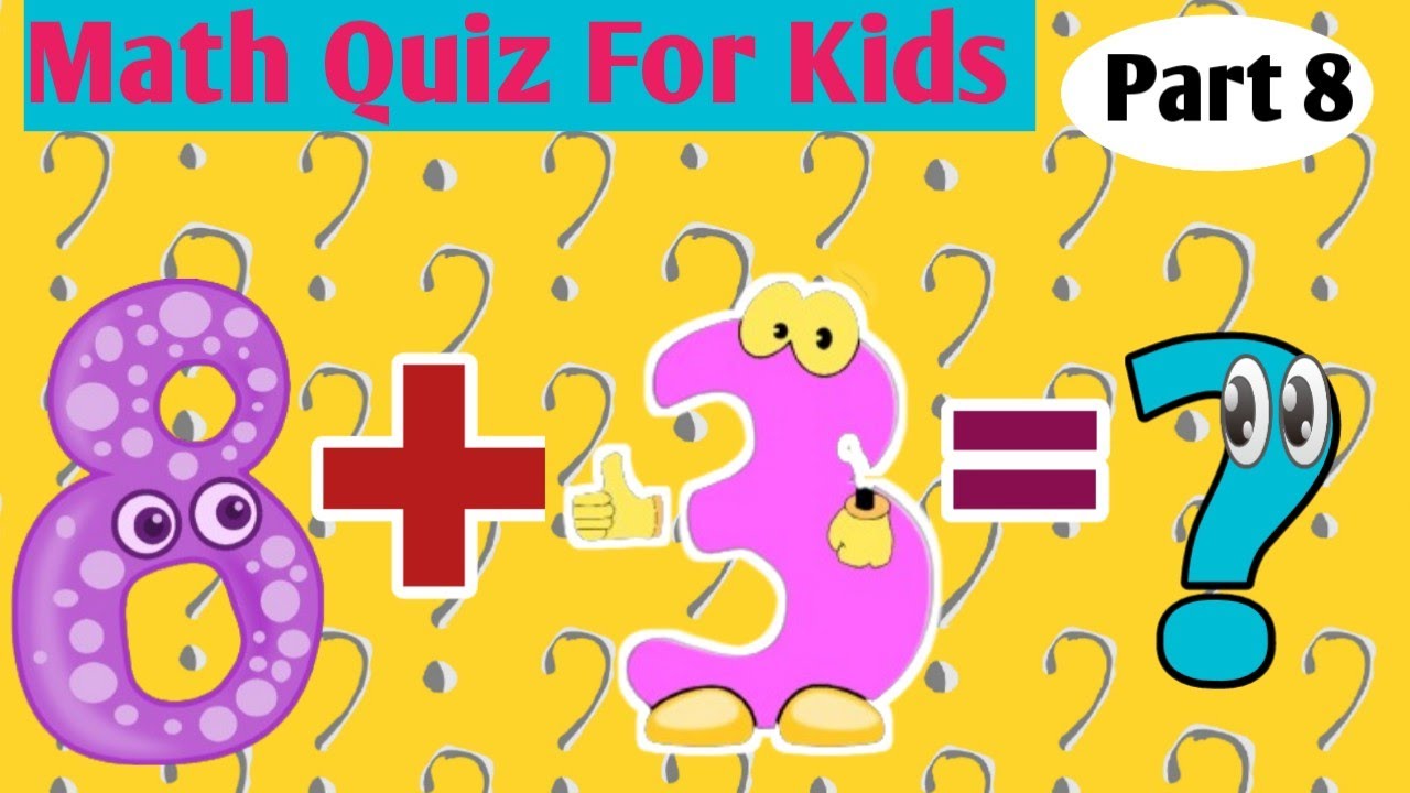 Math Quiz For Kids | Part 8 | One Digit Addition Quiz | Addition Quiz ...
