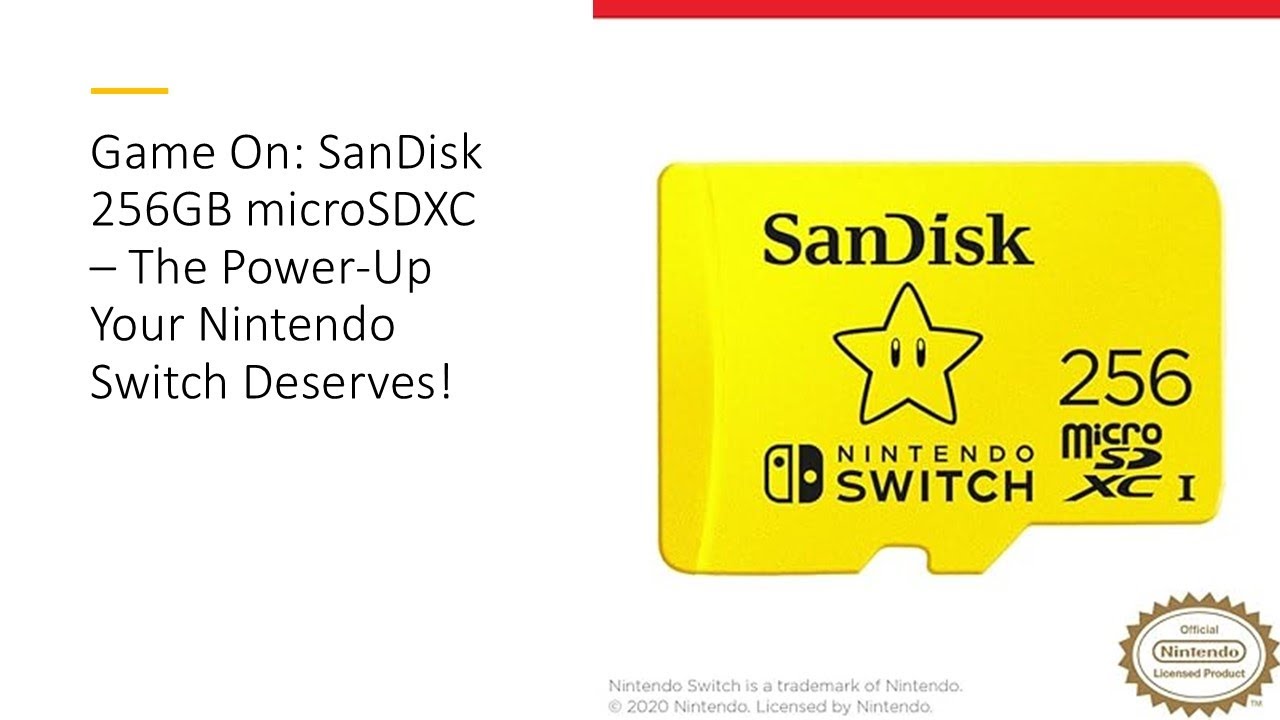 Game On: SanDisk 256GB microSDXC – The Power-Up Your Nintendo Switch ...