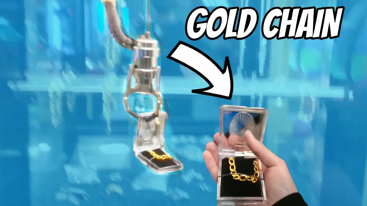 Won a Gold Chain From a Claw Machine! - YouTube