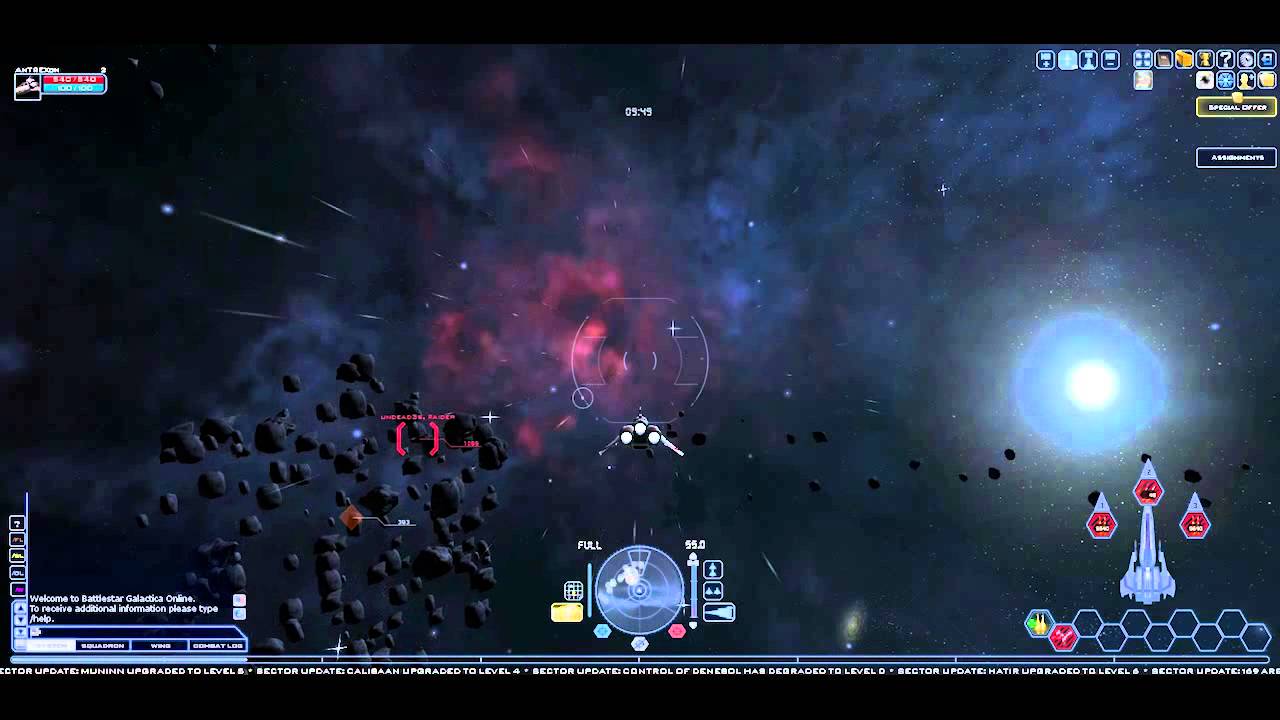 Battlestar Galactica Online gameplay review - browser space MMORPG ...