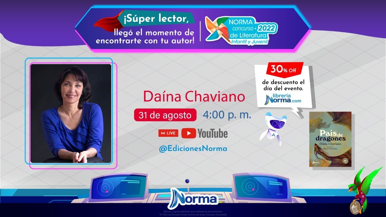 Encuentro con Daína Chaviano - Norma Concurso 2022 - YouTube