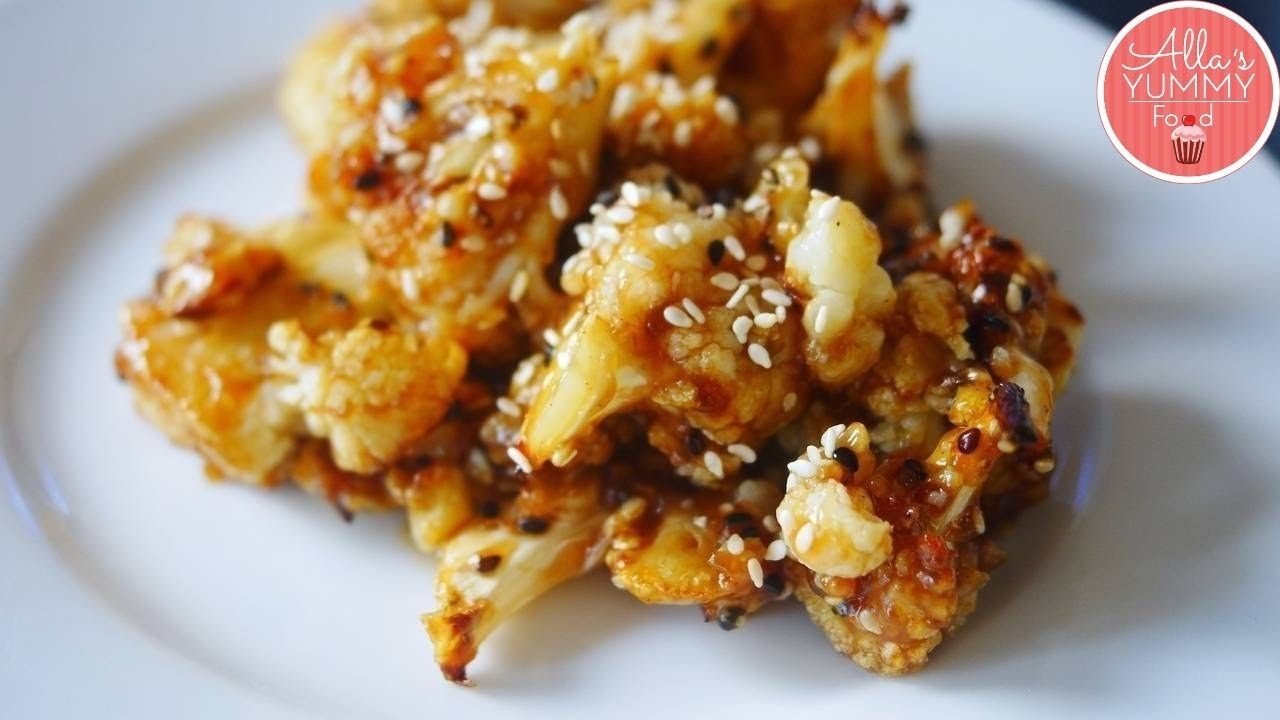 Sticky Cauliflower Rice Recipe | How To Make Sticky Cauliflower - YouTube