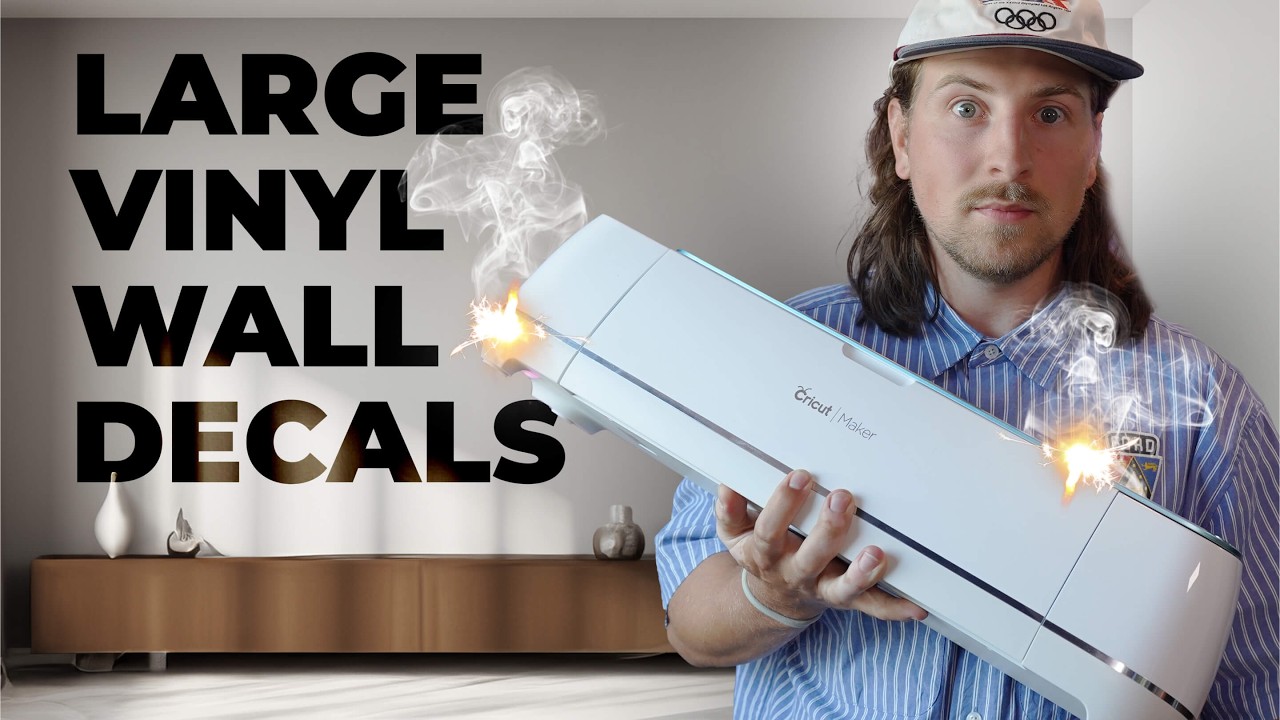 Printing BIG on your Cricut | Large scale vinyl printing - YouTube