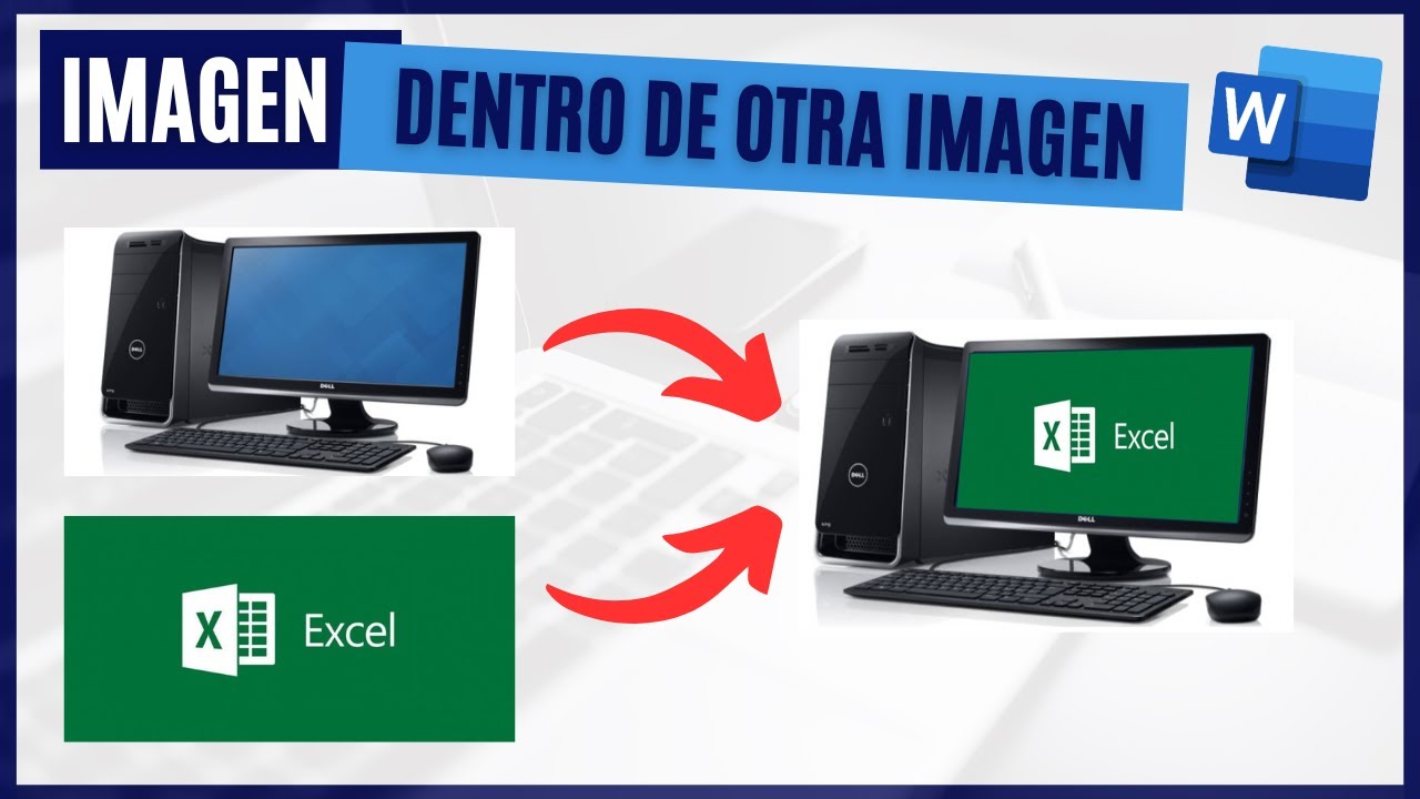 Cómo insertar una imagen dentro de otra en Word - YouTube